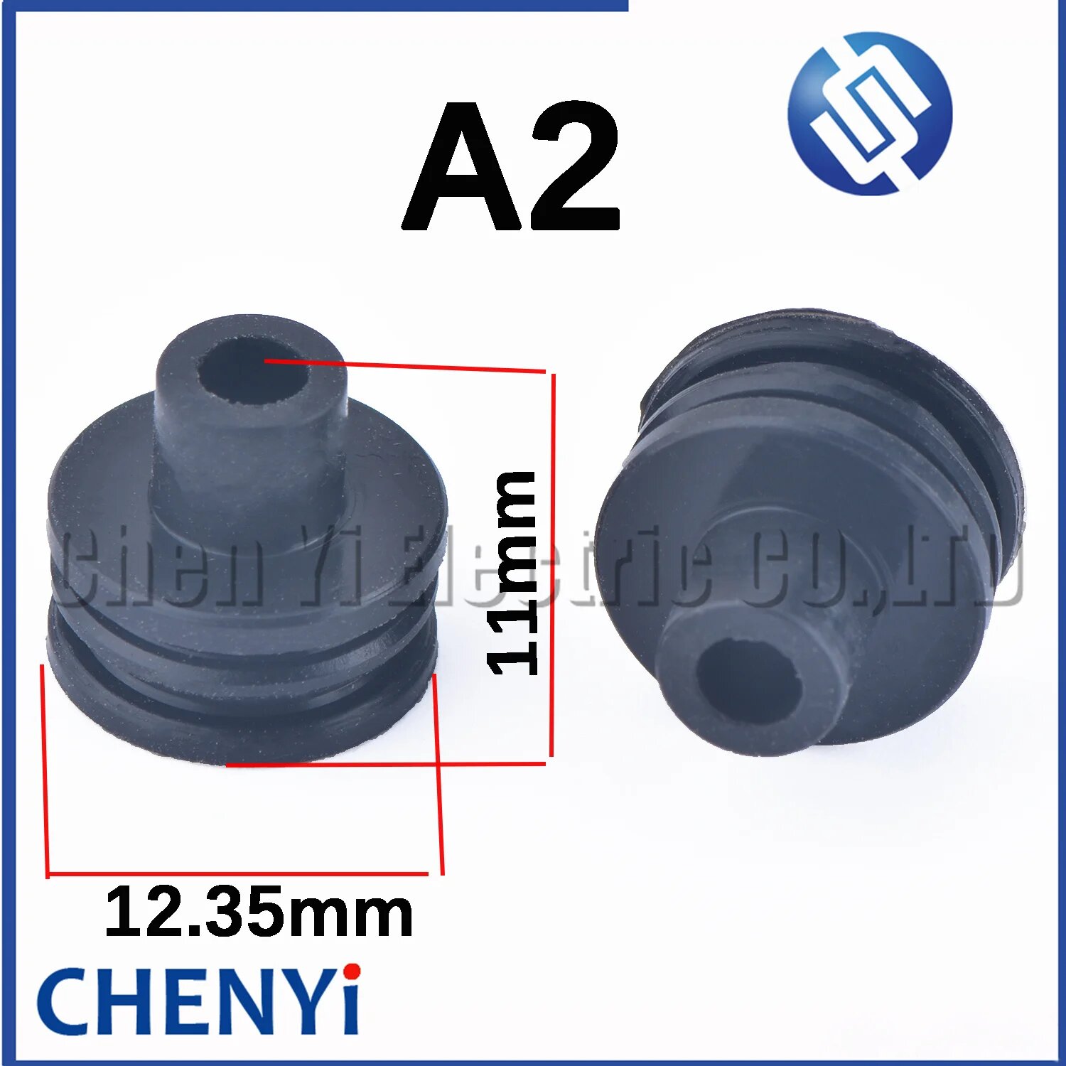 100 шт. 0,6/1/1,5/1,8/3,5/6,3/9,5 мм автомобильный разъем для проводов, водонепроницаемое кольцо, круг, резиновое уплотнение, полая заглушка, силиконовая оболочка, колпачок