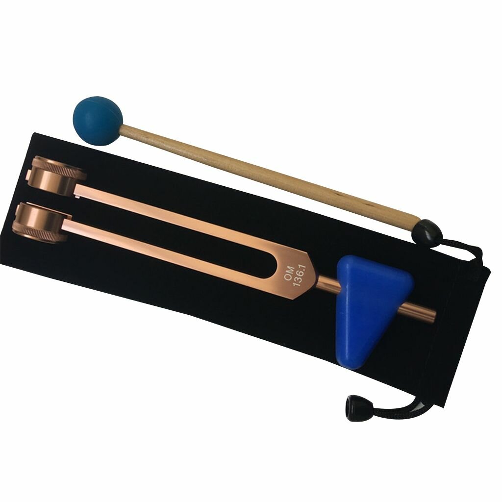 Высокочастотный камертон 136.1 Гц, Розовое золото