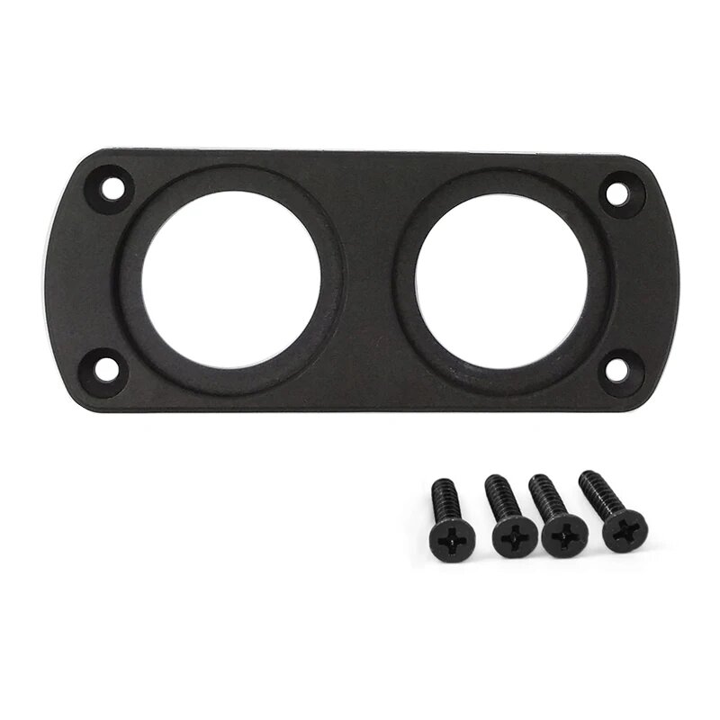 Панель с 1/2/3 отверстиями, автомобильный USB-прикуриватель, вольтметр, держатель, розетка, рамка для автомобиля, лодки, морского кемпера, модифицированный мотоцикл 2 Holes