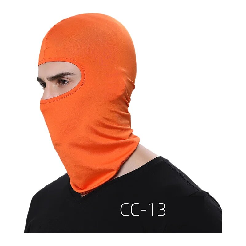 Мотоциклетная маска на шлем, Балаклава 23 Цвета, летние аксессуары для мотоциклистов CC-13 Orange