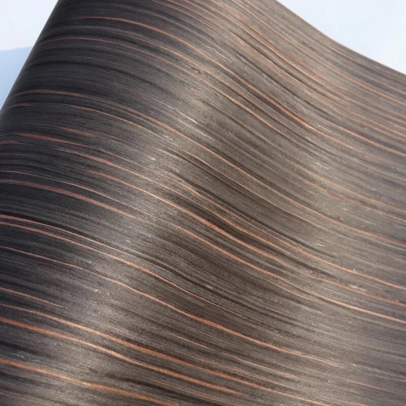 Толщина 0,25 мм. Черный сандал и мебель из шпона золотого шелкового дерева, украшение обеденного стола, шпон деревянной двери. 58 x 250cm