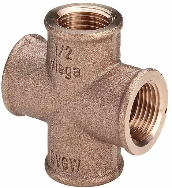 VIEGA Крестовина ВР, бронза, модель 3180 1/2' 320614
