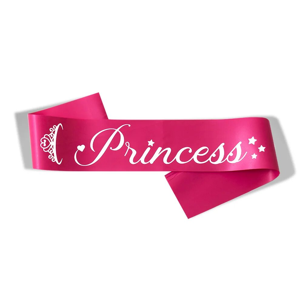 Атласная лента для праздника с принтом короны JD0069-5