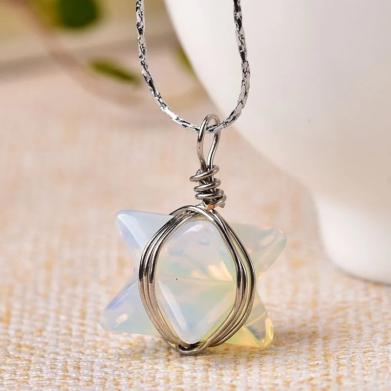 Подвеска из кварца Меркаба Opal