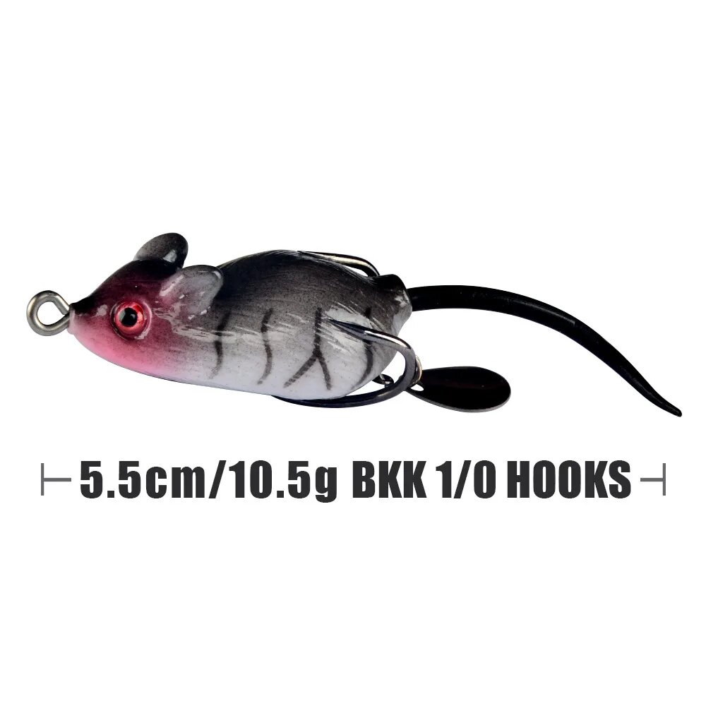 Мягкая приманка для мыши Ming Yan 5,5 см 10,5 г Черный, 5