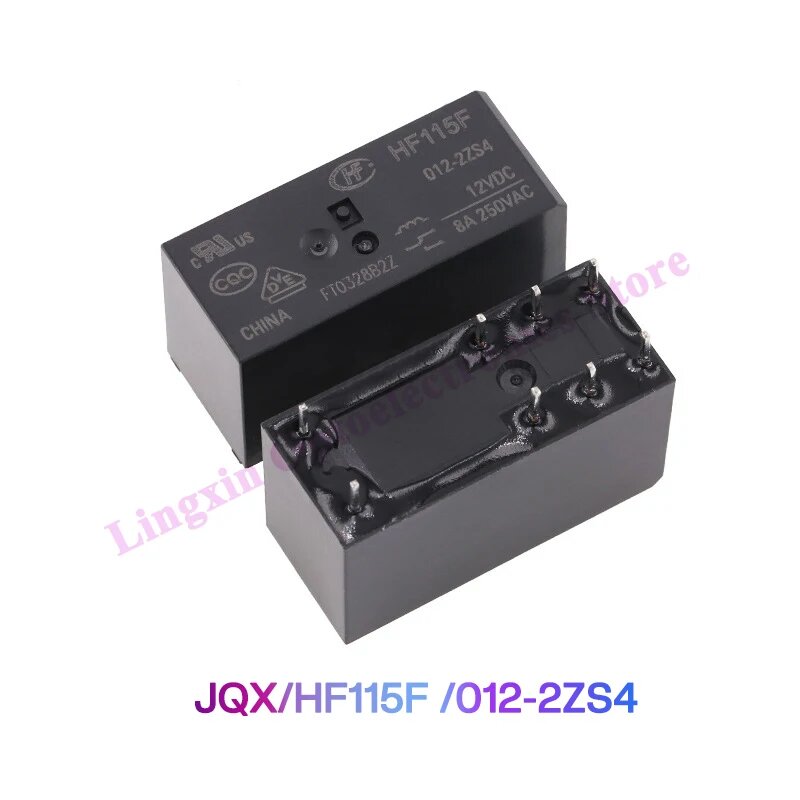Реле мощности JQX/HF115F HF115F-012-2ZS4 12V
