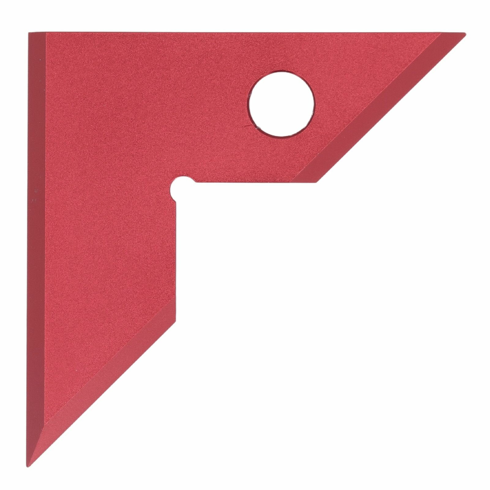Угольник для дерева 45/90 градусов алюминиевый красный