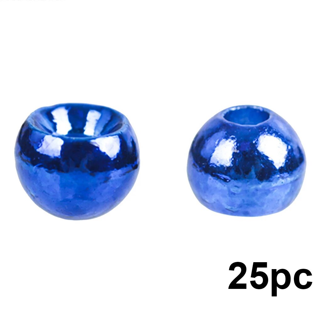 Бусины для вязания мушек Maximumcatch, 25 шт, синий, 3.3mm, металлик