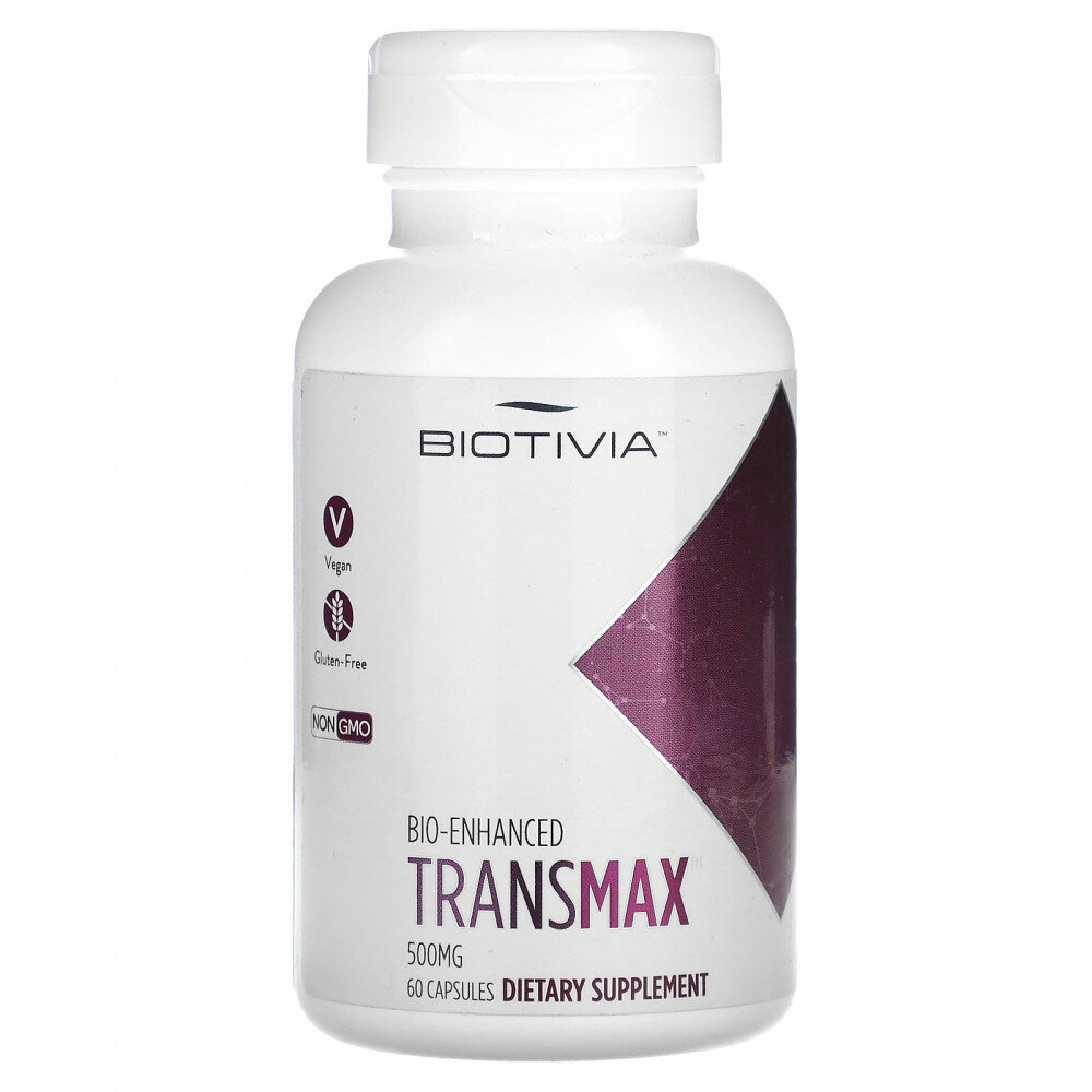 Biotivia, Transmax, 60 капсул