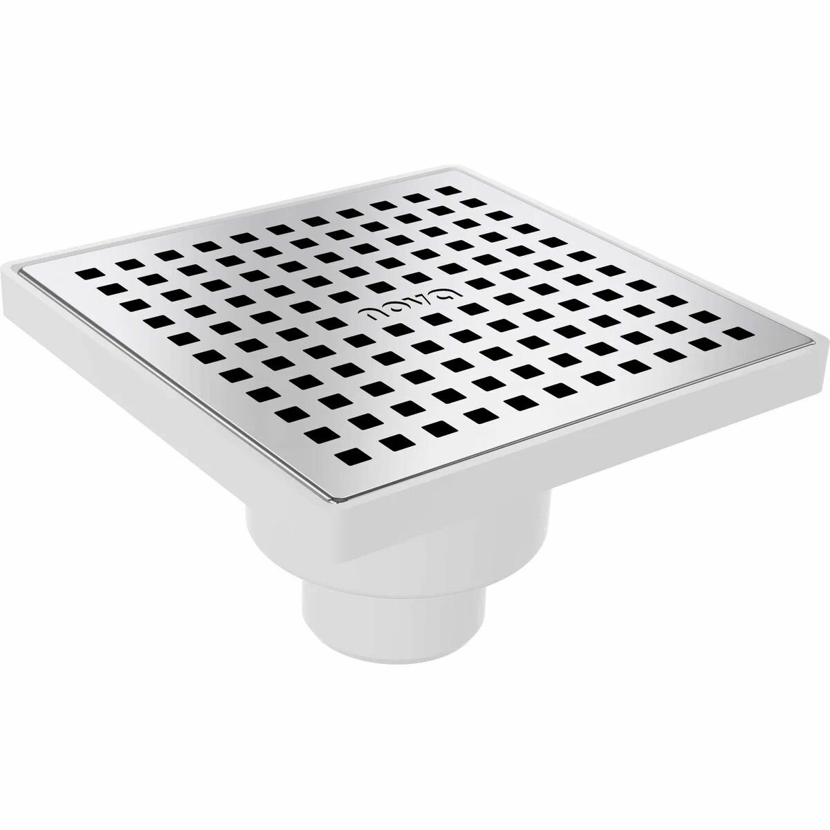 Трап для душа 50 NOVA 15х15 см нижний нержавеющая сталь (NV5036)