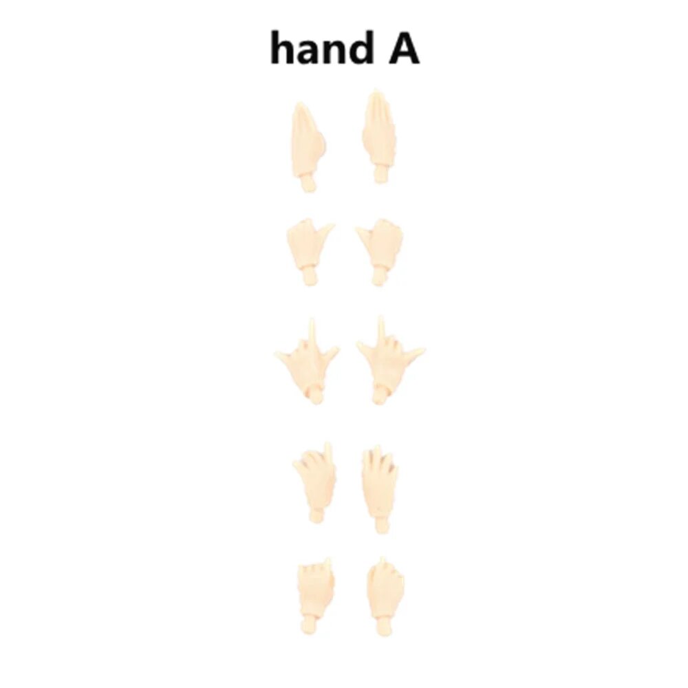 Тело для куклы 12 дюймов, белый, hand A