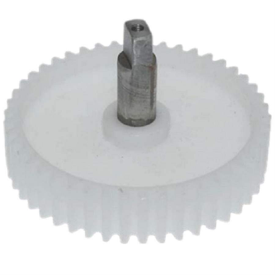 Шестерня большая с валом под паз D=80/12мм, H=63мм, 38 прямых зубьев для мясорубки Дельта