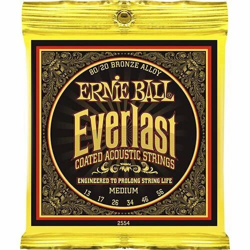 Комплект струн для 6-струнной акустической гитары 13-56 Ernie Ball 2554