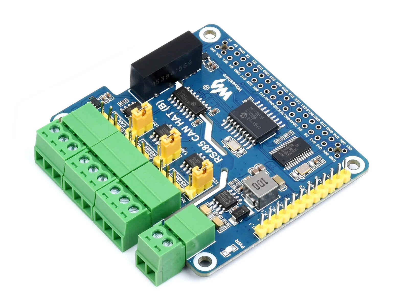 Waveshare RS485 CAN HAT (B) для Raspberry Pi — фото 1