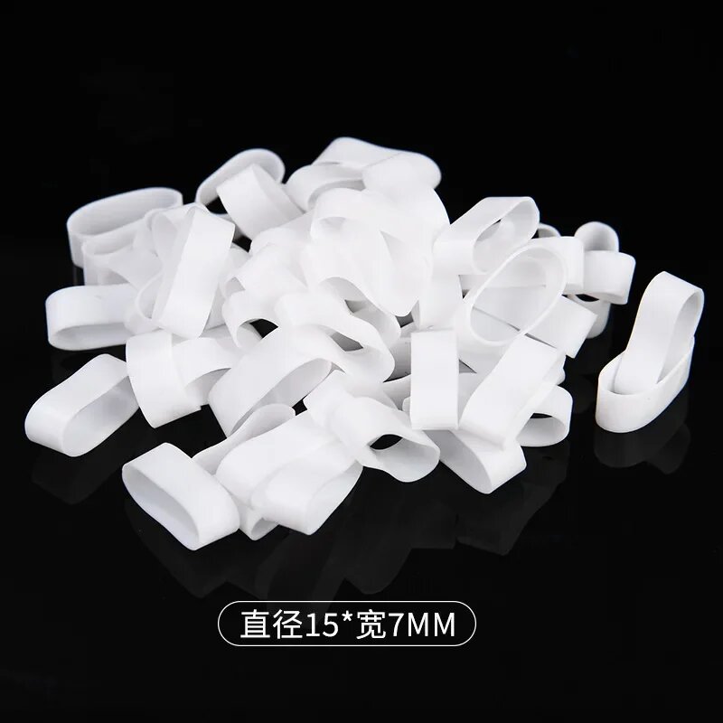Силиконовые кабельные стяжки White 15x7MM 100шт