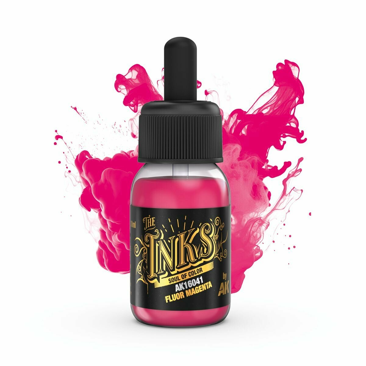 Краска для сборных моделей AK Interactive - The INKS: Fluor Magenta (30ml)