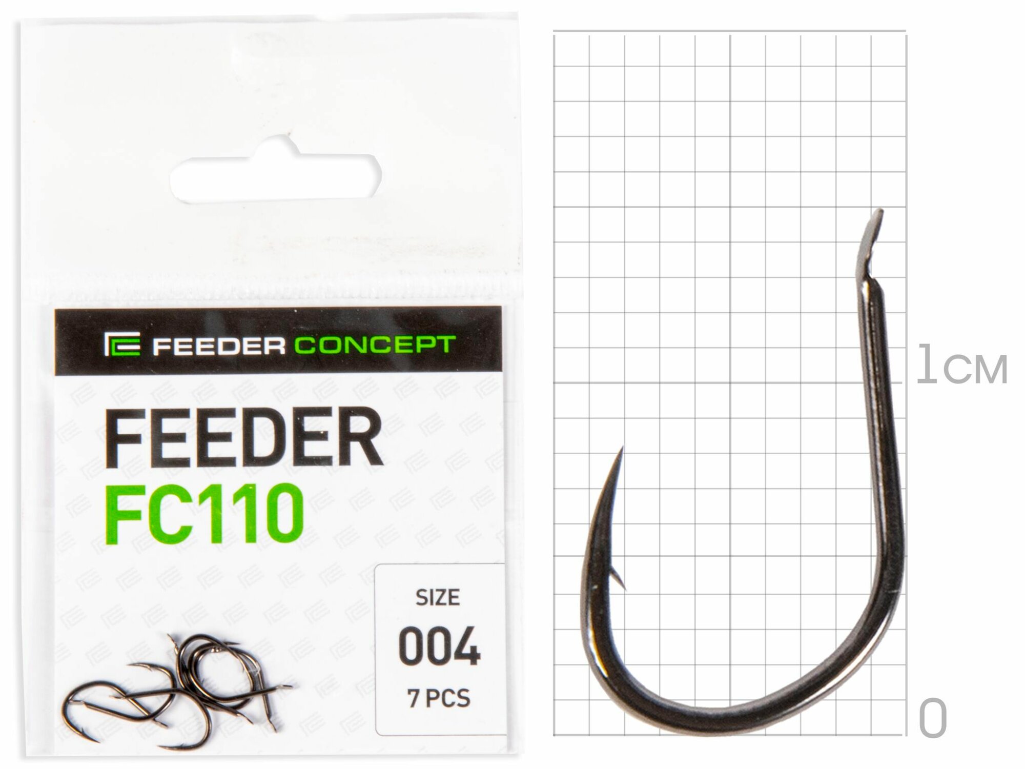Крючки FC FEEDER сер. FC110 разм.004 7шт. ++