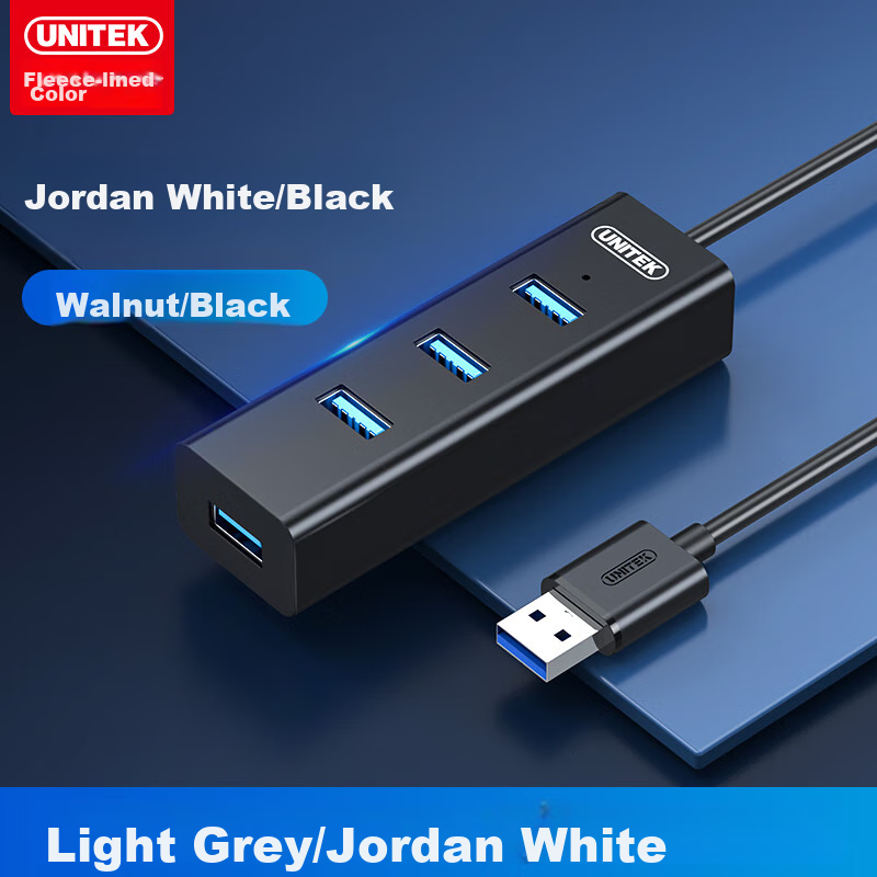 Youyuezhe USB Hub Expansion Dock 3.0, High-Speed 4-Port Hub with Power Supply, Laptop And Desktop Computer Expansion, Keyboard And Mouse Converter, USB Drive Adapter, Y-3089, GBK