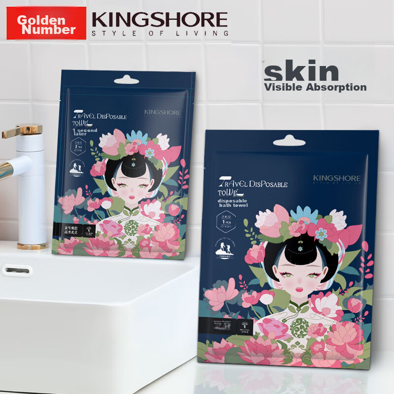 KING SHORE одноразовый набор полотенец для ванной 2 больших полотенца 4 полотенца для рук компактные толстые полотенца