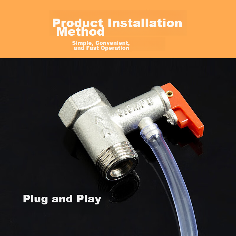 Shuangwei Electric Water Heater Safety Valve Guide Hose, Compatible with Midea Smith Pressure Reducing Valve, Drainage Pipe, Water Drainage Pipe, 2 Meters, R-DL2M