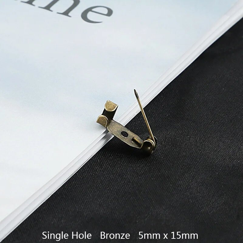 Булавки для брошей Bronze 15mm, 5 мм x 15 мм