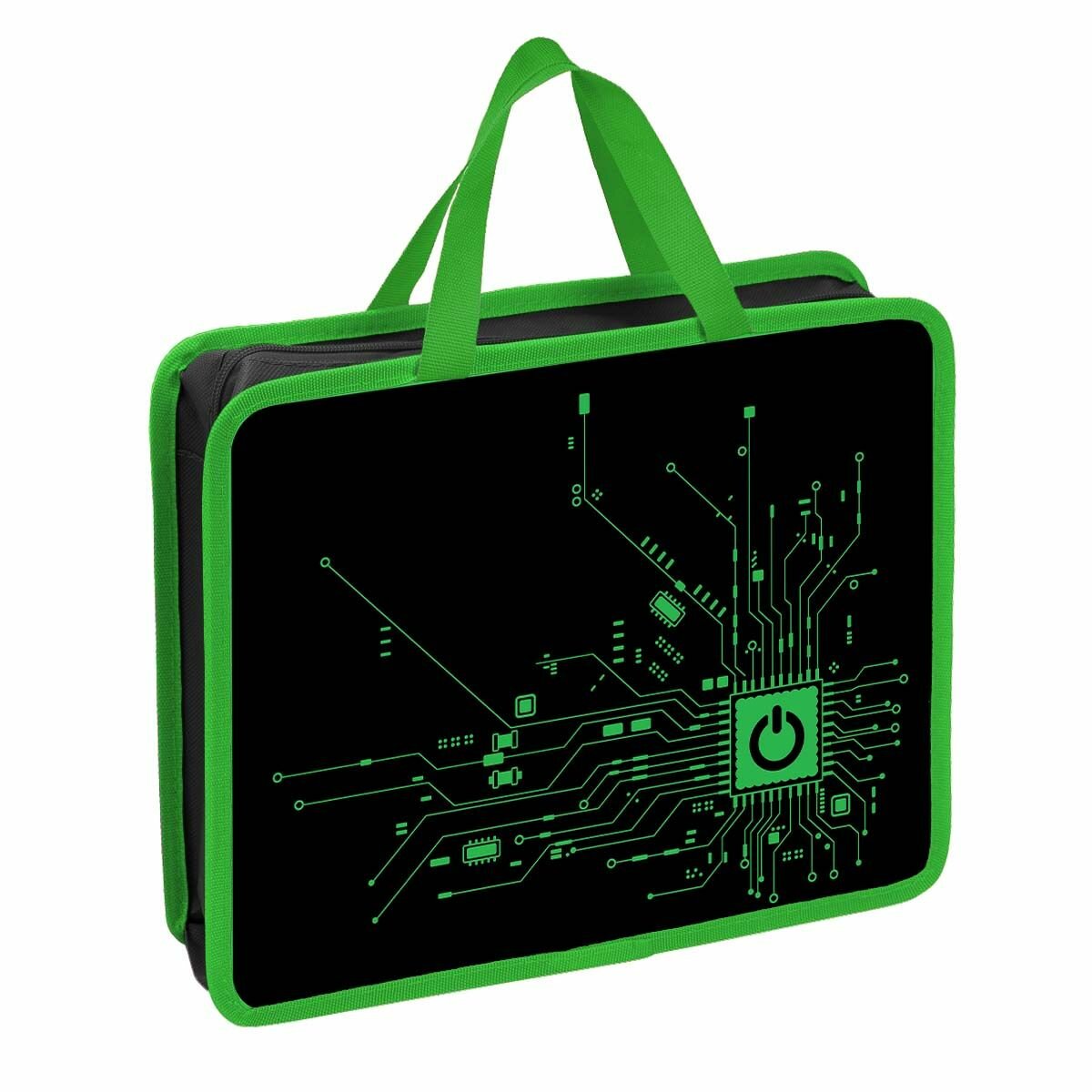 Папка с ручками пластиковая для уроков труда и для занятий Система (26*33*10 см)