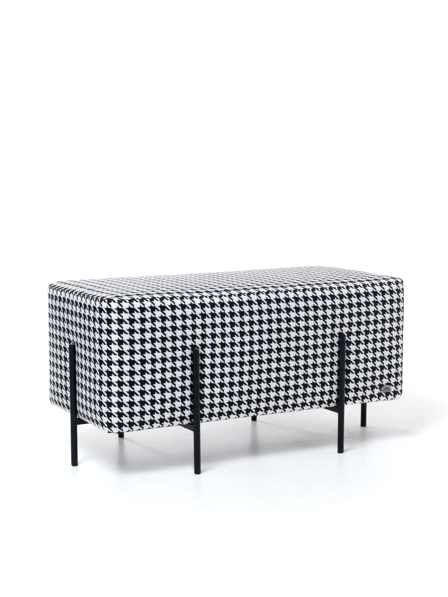 Банкетка Bruno. SUPERA Luxemebel. Принт "Крупная гусиная лапа". Жаккард