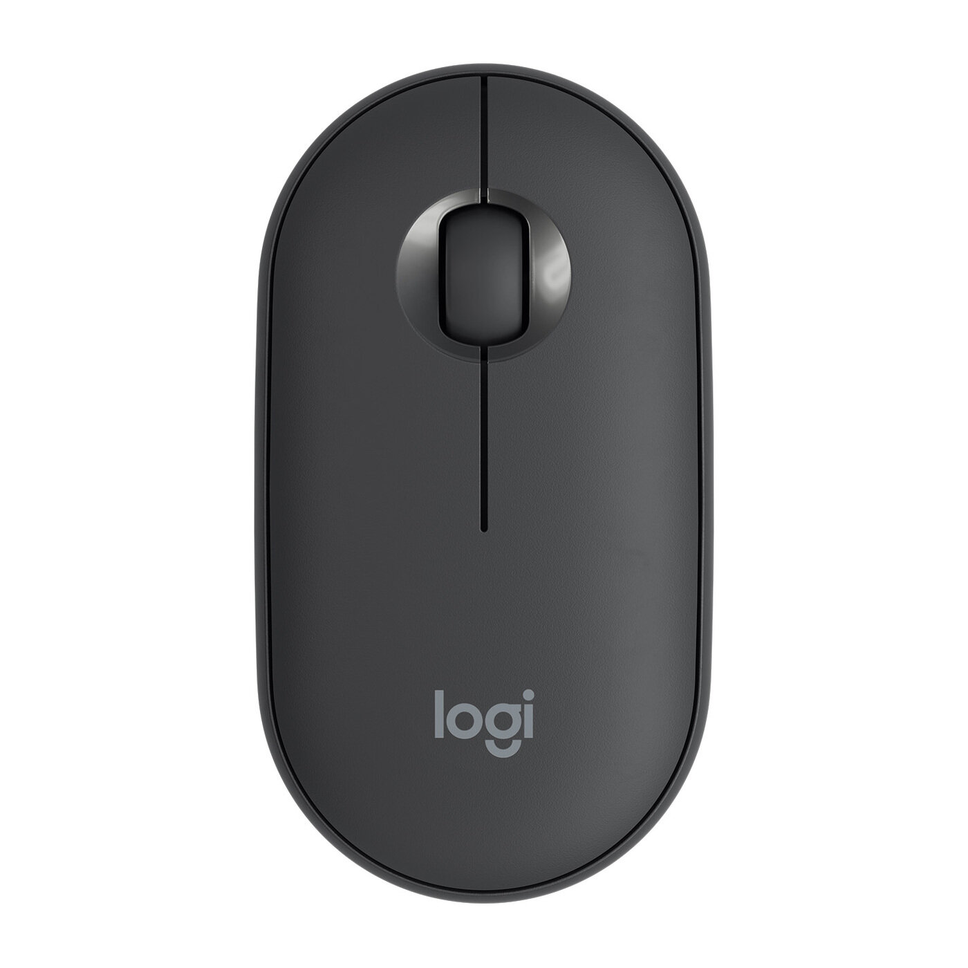 Беспроводная мышь бесшумная LOGITECH Pebble M350, серый