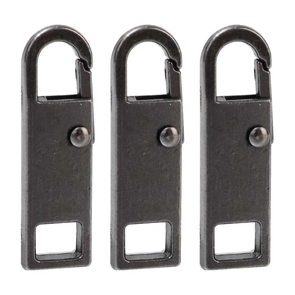 Металлические застёжки-молнии 3 шт. 3cm, Gun black, 1pc