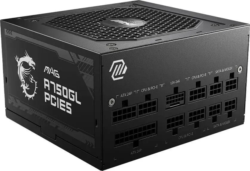 Блок питания MSI ATX 750W MAG A750GL PCIE5 Gen.5 80 PLUS gold