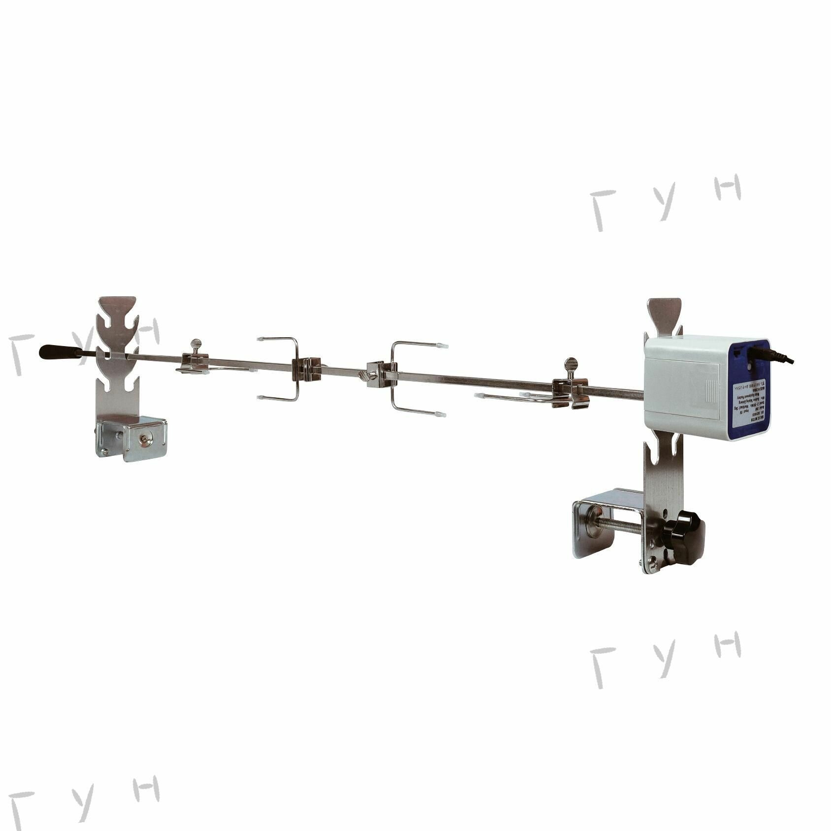 Электрический вертел для мангала и для гриля, вертел с электромотором 5078C три высоты, регулируемая длинаz