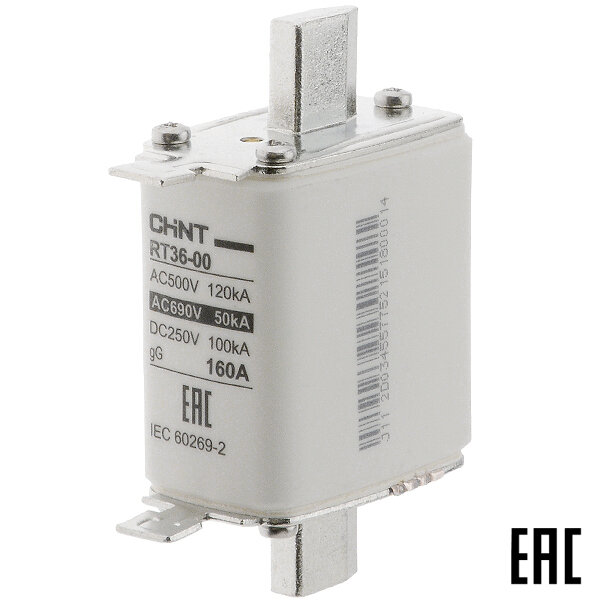 Плавкая вставка 160А габарит 00 521518 RT36-00-160 CHINT
