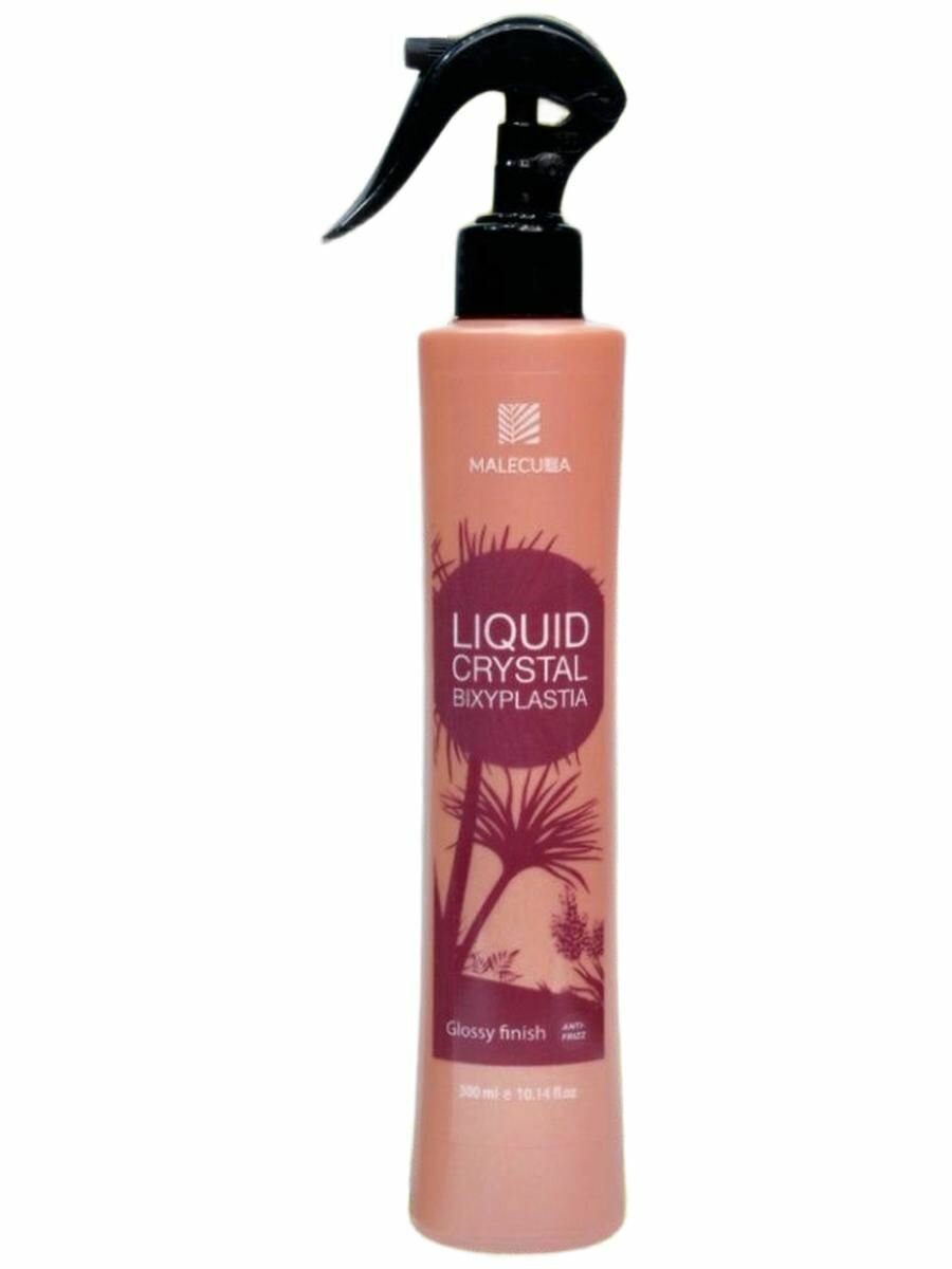 MALECULA Спрей-блеск сияние и гладкость волос Liquid Crystal Bixyplastia Glossy Finish, 300 мл