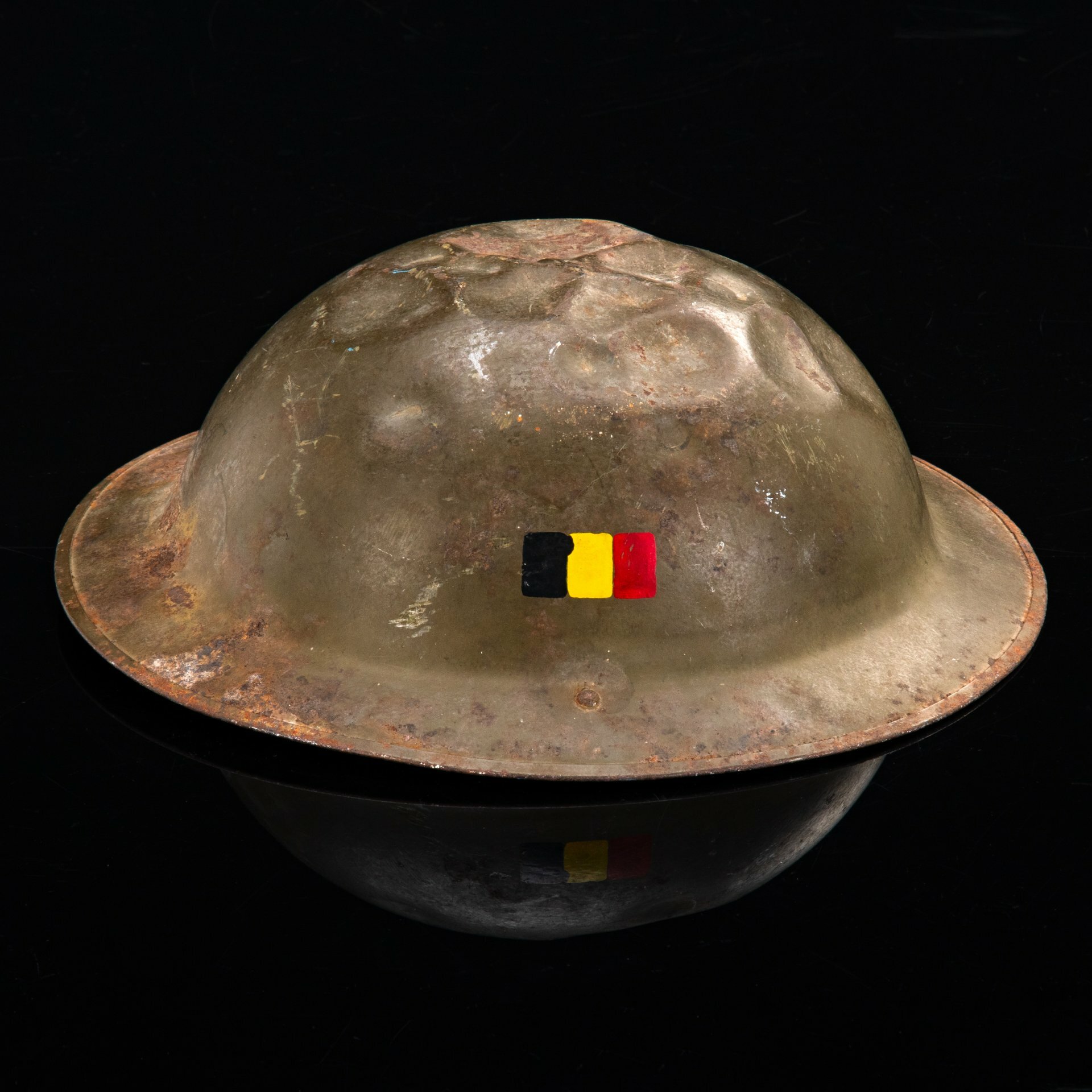 Шлем "Mark II" армии Бельгии, металл, крашение, Бельгия, 1952 г.