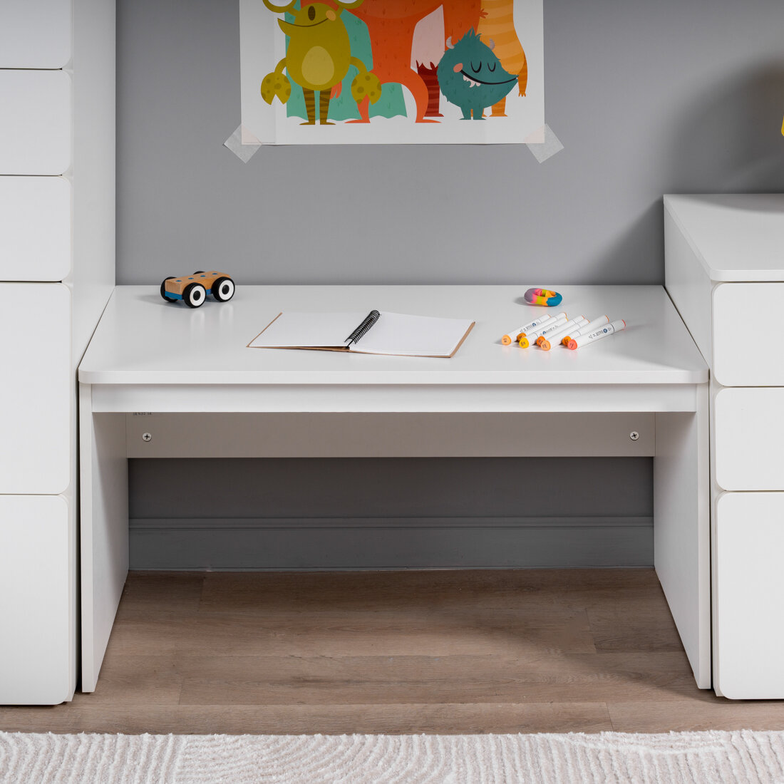 Скамья-столик ГУД лакк пикси 90х54х48, белый, (робкий подснежник)