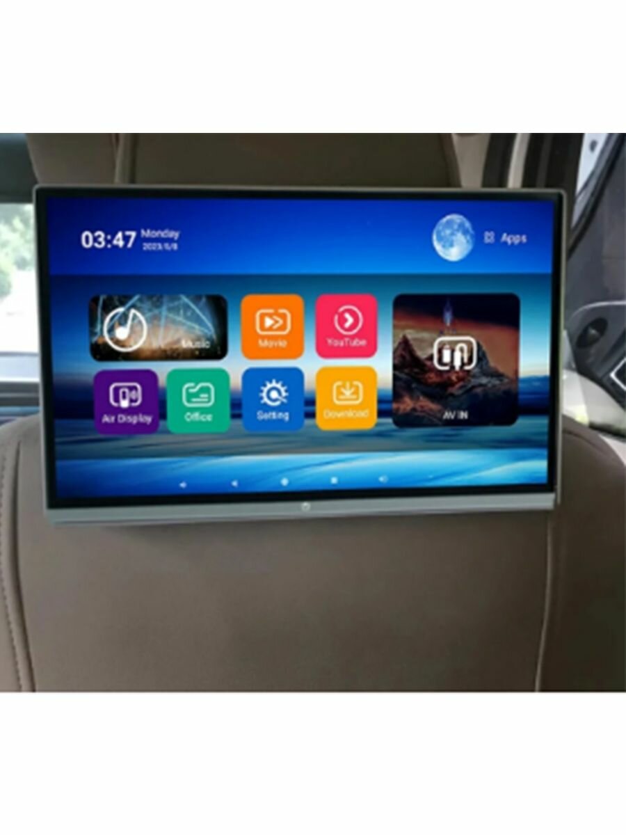 Монитор в подголовник Android 2+32, Монитор автомобильный 14.1'