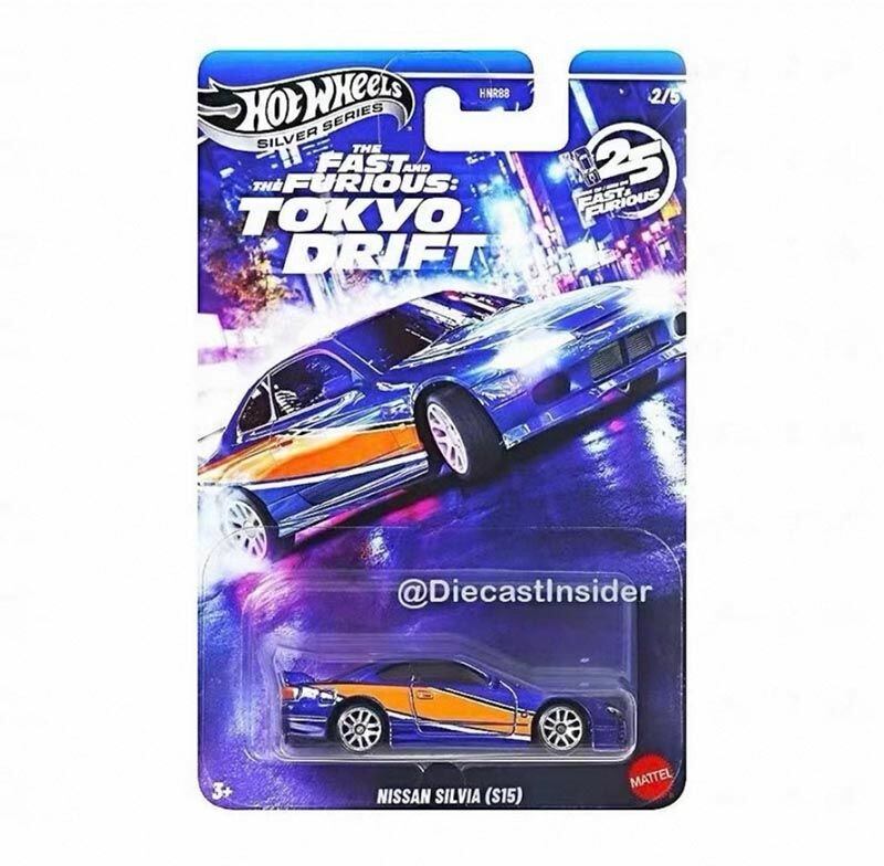 Машинка Hot Wheels model Alloy car model toy HNR88 NISSAN SILVIA (S15)