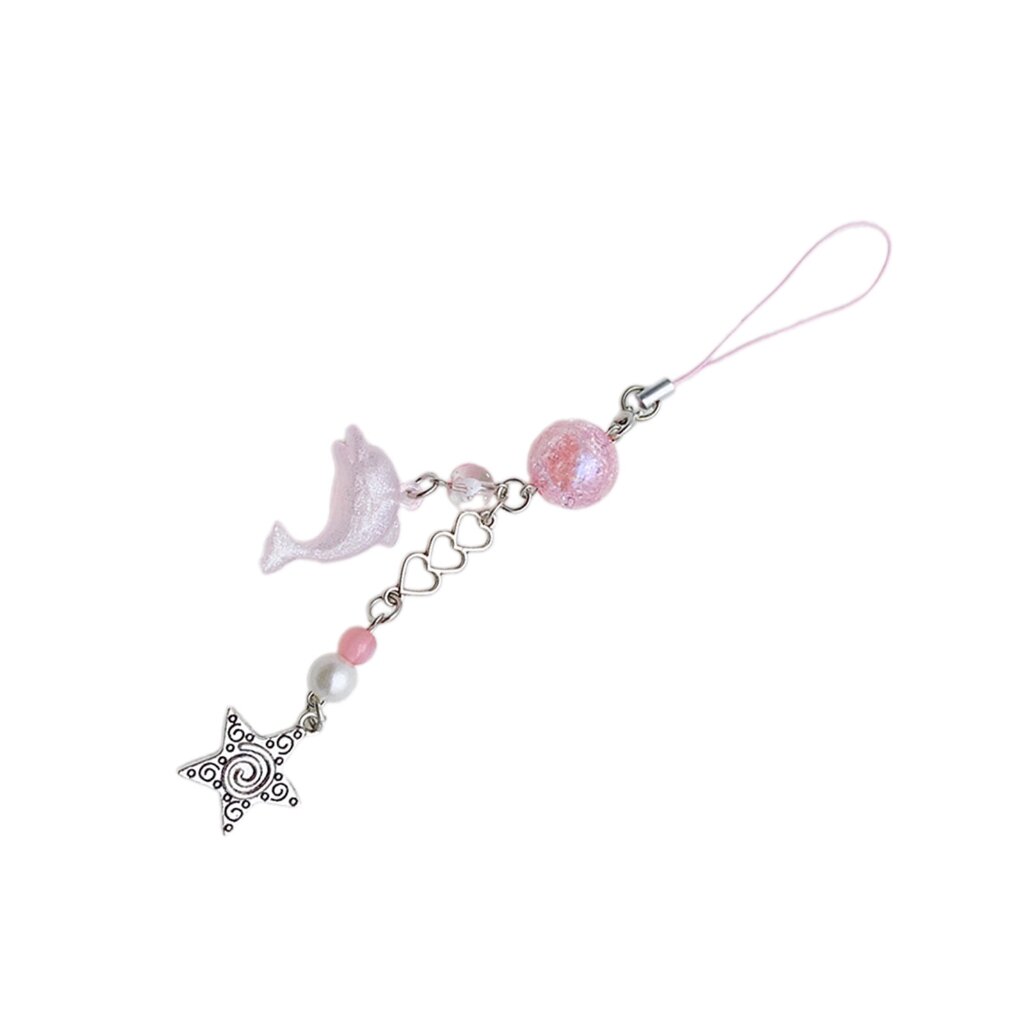 Cartoon Dolphin Phone Charm Keyring милый сеть мобильных телефонов для цепочки мобильных телефонов Стильная подвеска для акрилового сплава для рюкзака