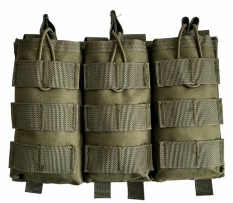 Подсумок открытый на 3 магазина олива