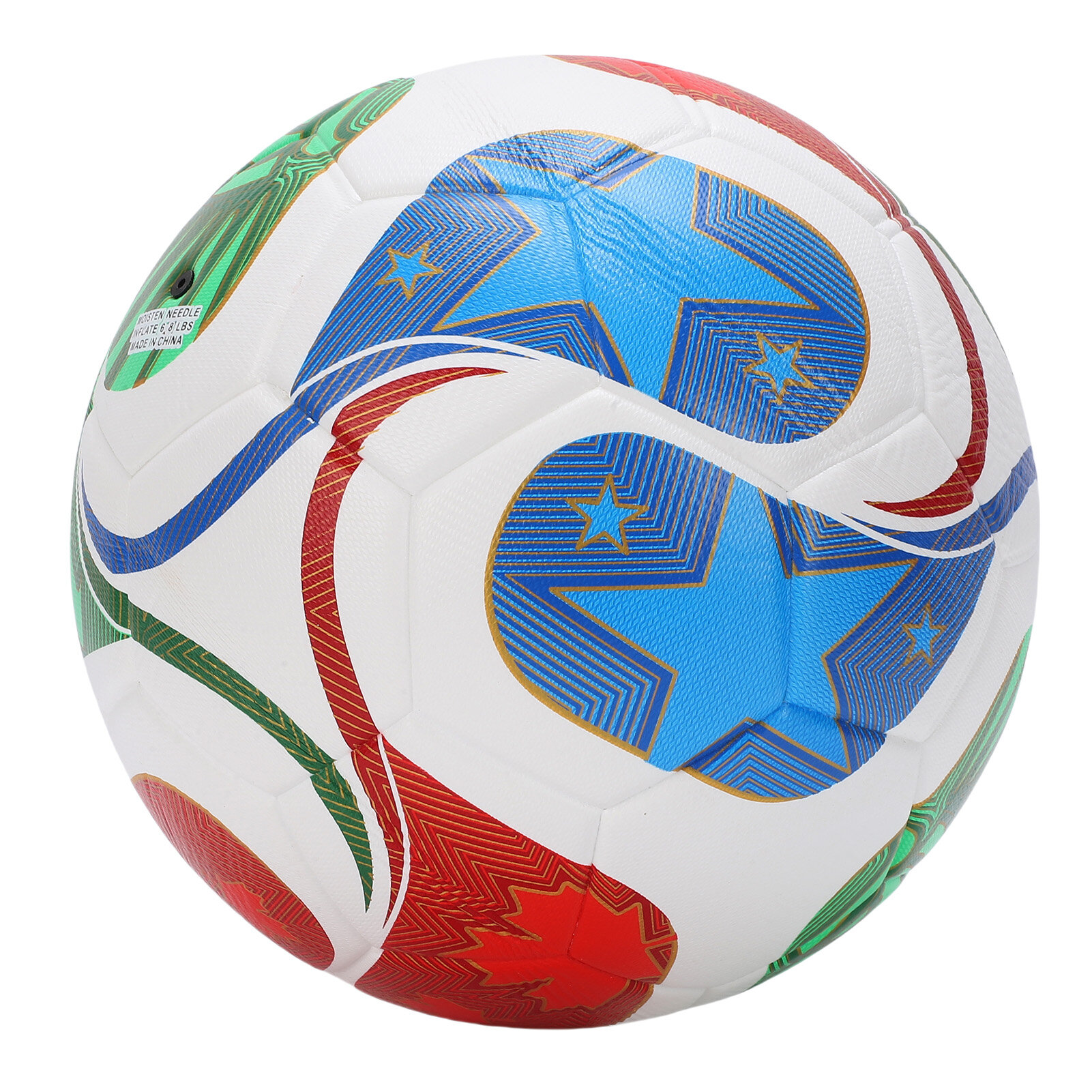 Soccer Ball Size 5 PU Wear Resist Thickened Water Proof Soccer Ball for Standard 11 Person Play