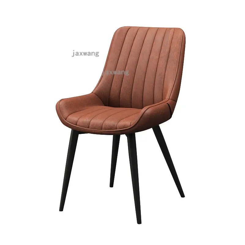Французские кожаные обеденные стулья на заказ, домашняя спинка, повседневный туалетный стул, кухонная мебель, стулья для ресторана, столовой, простые W A6