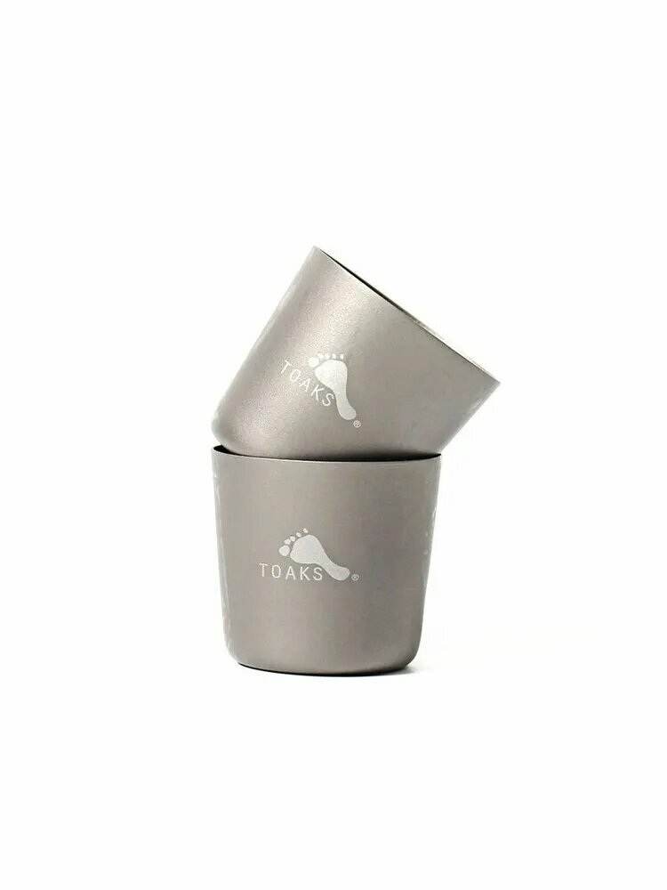 TOAKS Титановая рюмка , 45 мл, мини-рюмка, чайная чашка, 2 шт