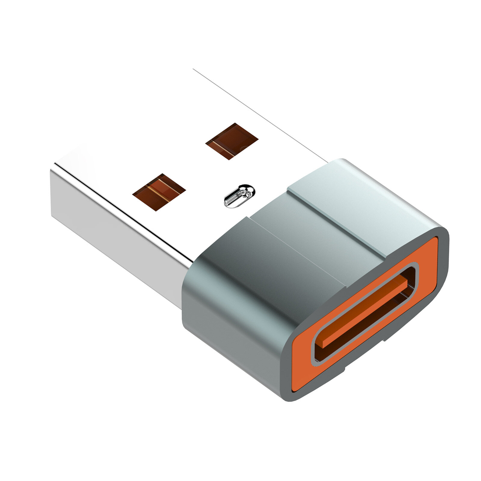 Адаптер LDNIO LC150 USB C Female to USB Male Серый Алюминий Зарядка/Передача данных/OTG Обмен Для Type-C Mobile/Tablet/PC Размер 2*1.4*0.7cm Вес 4g Пакет 16*8*3cm Вес 28g 1*USB to Type C Converter
