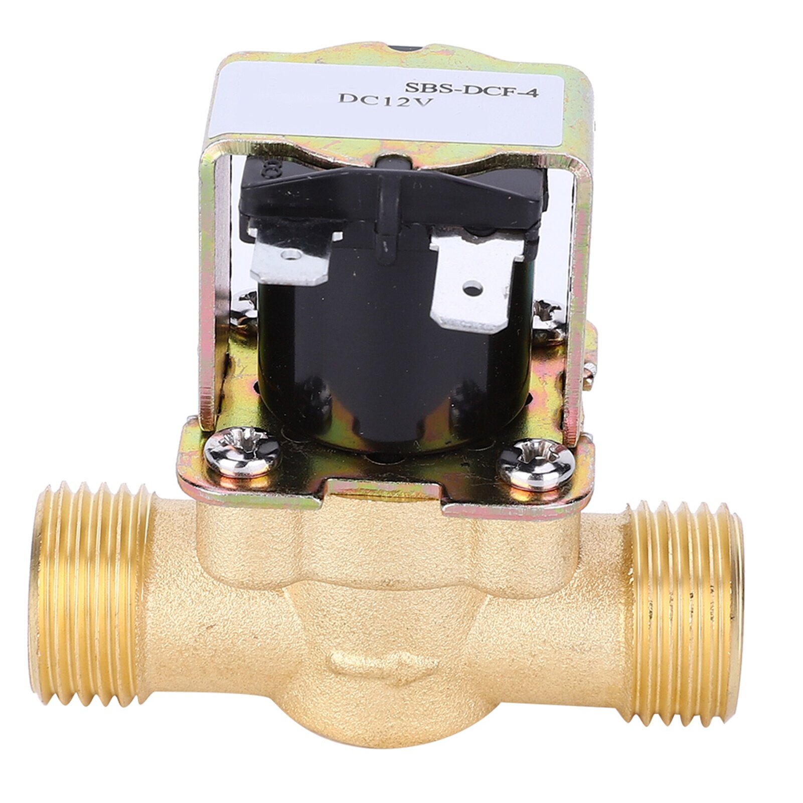Solenoid Valve Copper Electromagnetic Industrial Accessory 1/2-Inch for Solar Water HeatersDC 12V