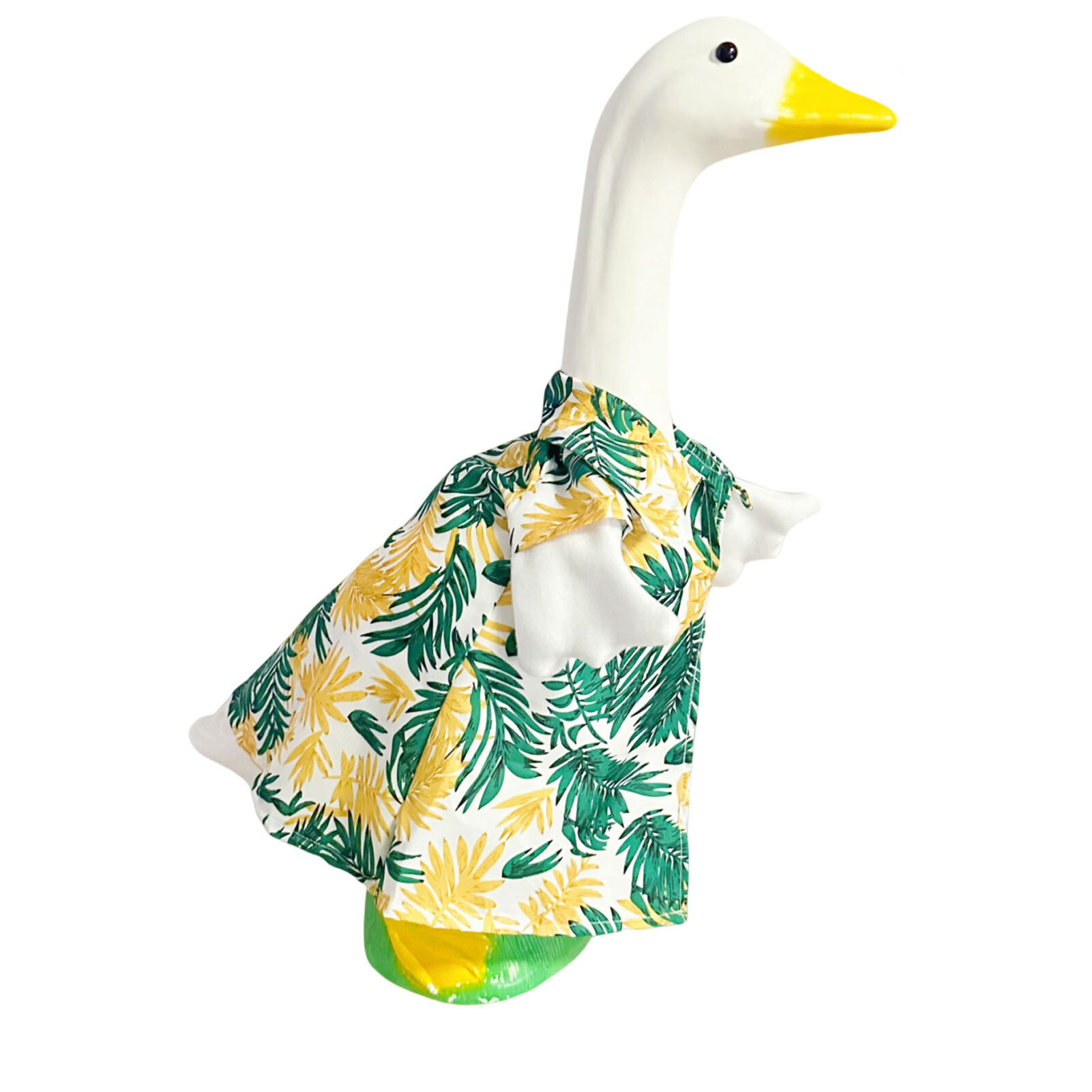 Костюм гавайского гуся, ткань, милый наряд гуся для 17-дюймовой статуи, пляжной веранды, лужайки, патио, мужские рубашки