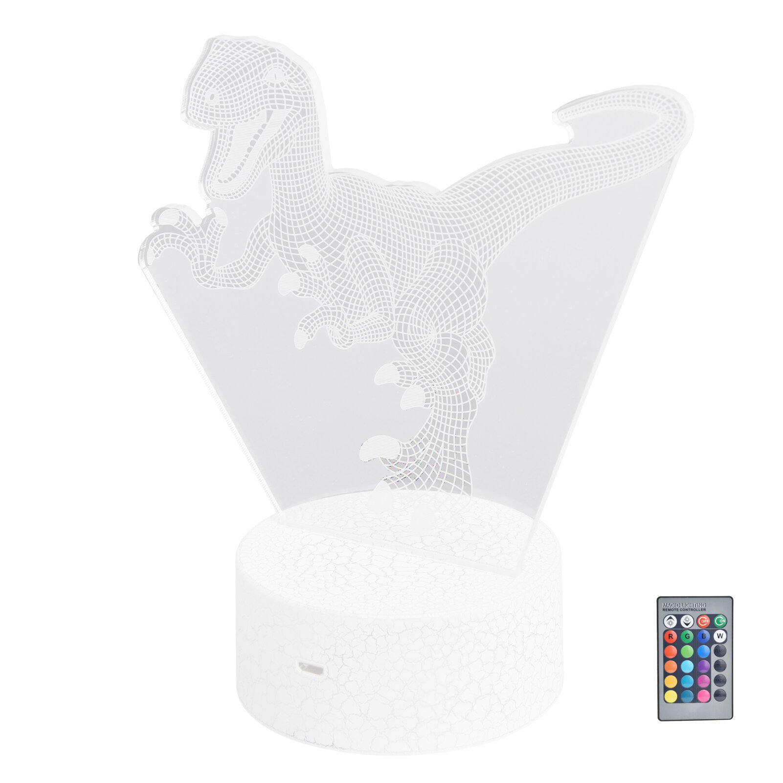 Светодиодная ночная лампа с 16 цветами и пультом управления, подарок для детей, мультяшный ночник, регулируемая яркость, подарок на день рождения