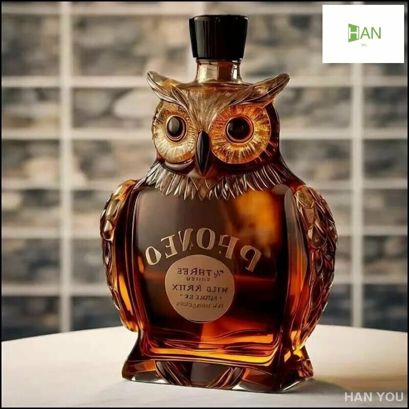 Эксклюзивная бутылка 300 мл из боросиликатного стекла с винтовой крышкой Годзилла