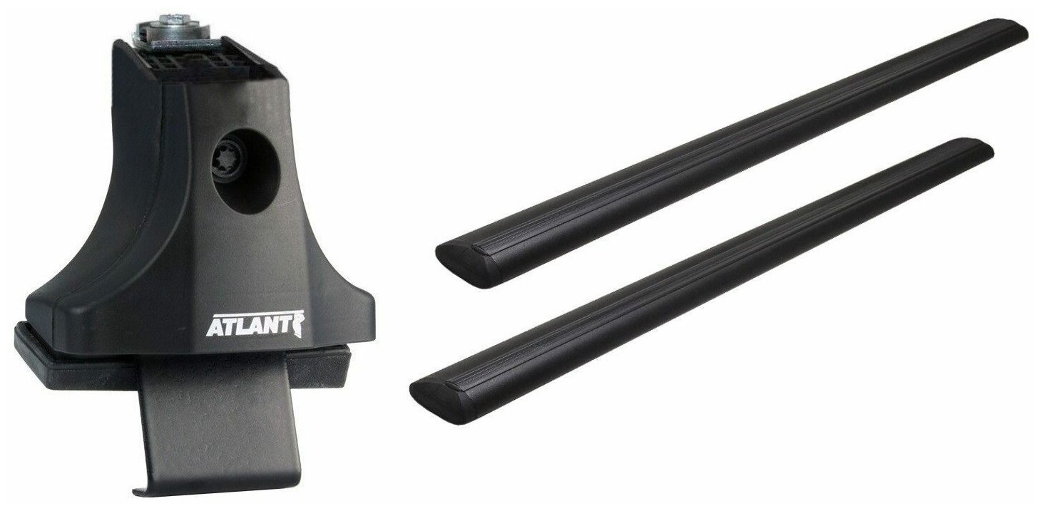 Багажник Atlant (Атлант) для Lada (ВАЗ) 2110, 2112 (черная, крыловидная дуга) Арт. 8809+6030+8832