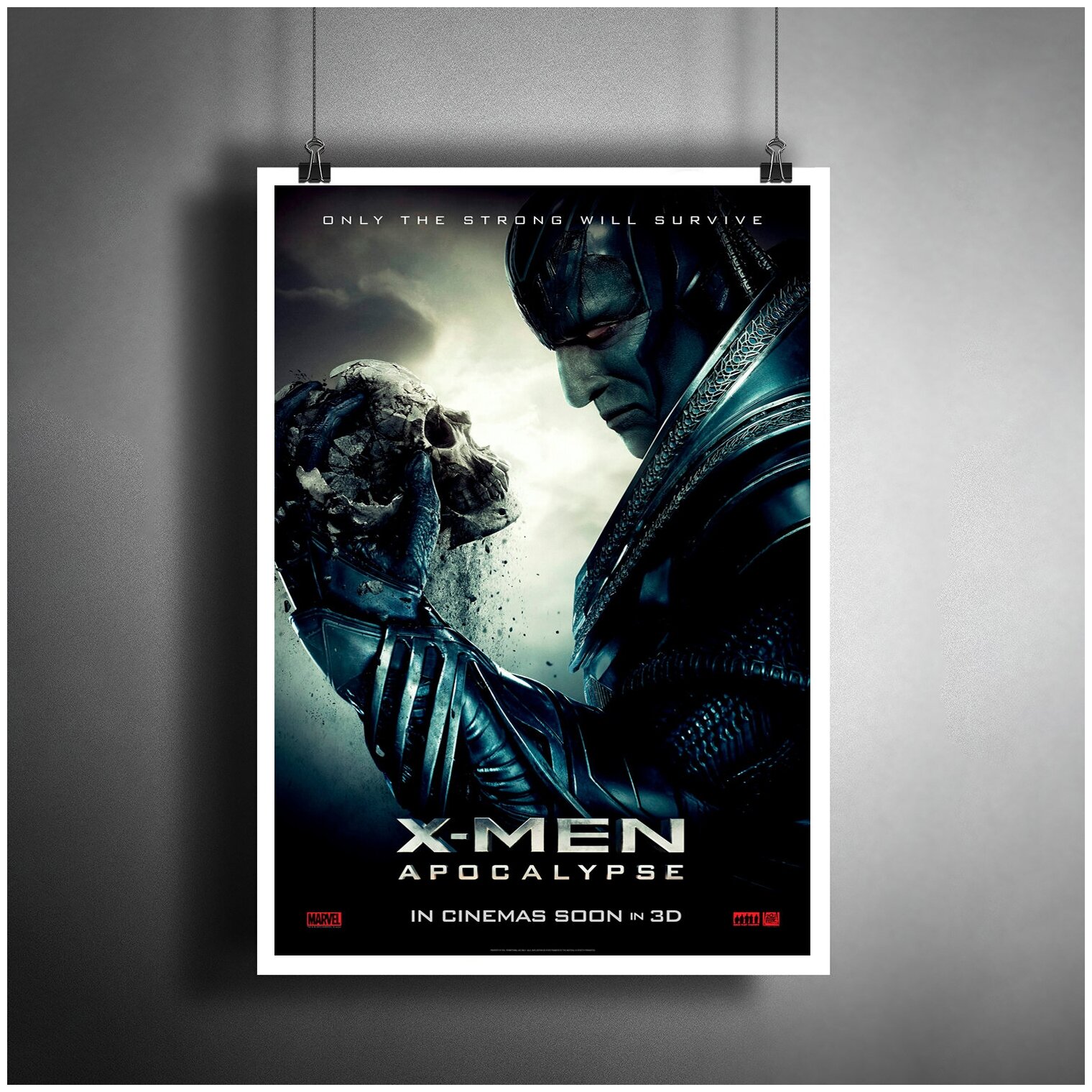 Постер плакат для интерьера "Фильм: Люди Икс: Апокалипсис. X-Men: Apocalypse. Комиксы Марвел"/ Декор дома, офиса, комнаты A3 (297 x 420 мм)