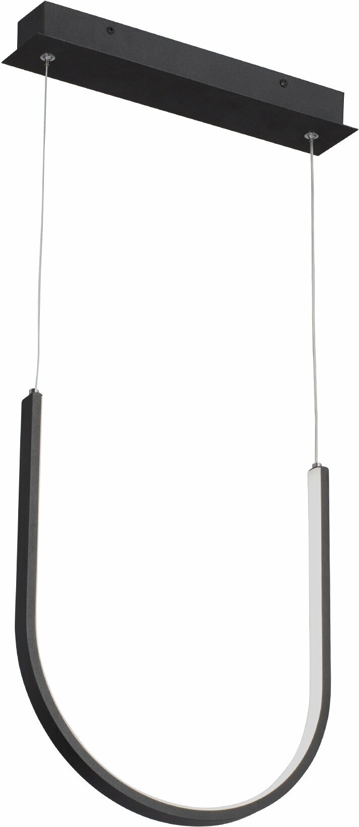 Подвесной светодиодный светильник Vitaluce V4682-1/1S, LED 19Вт, 3900-4200К, 1120лм, 4м2, цвет чёрный матовый. %Распродажа!%